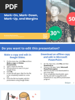 Understanding Mark-Up, Mark-On, and Mark-Down | PDF | Prices | Cost