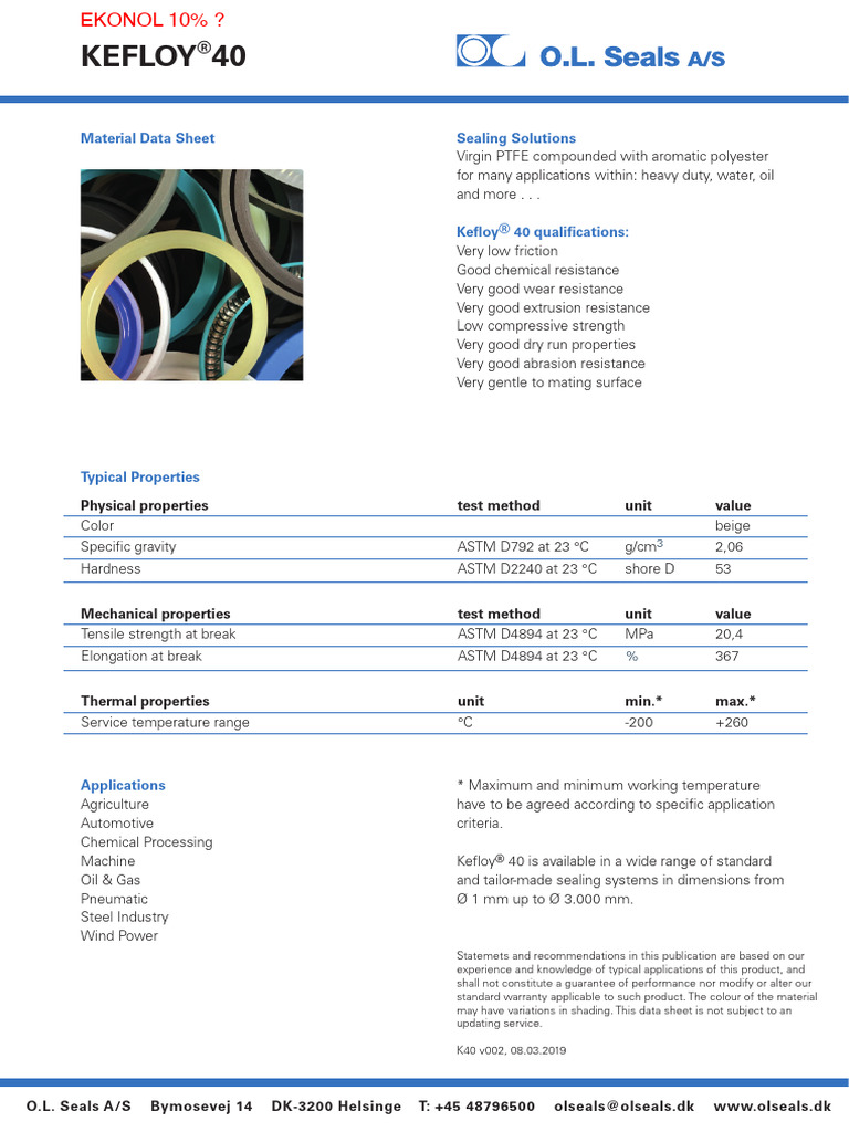 Kefloy40 en Odk | PDF | Strength Of Materials | Wear