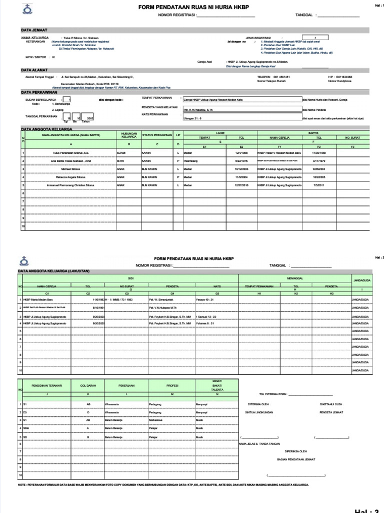 PDF Sektor 9 Form Jemaat Compress | PDF