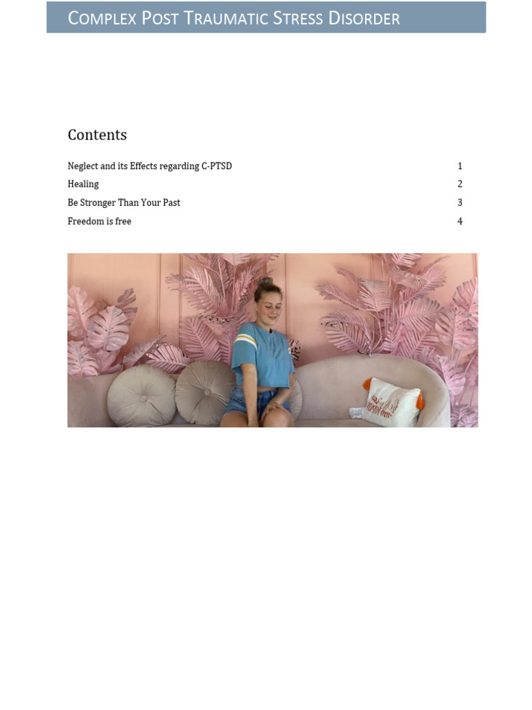 CPTSD Neglect Healing Workbook | PDF | Child Neglect | Psychological Trauma