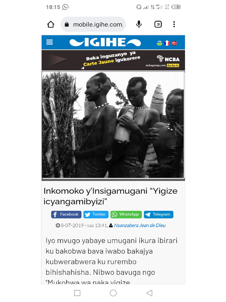 Bigize Ibyangamubyizi | PDF