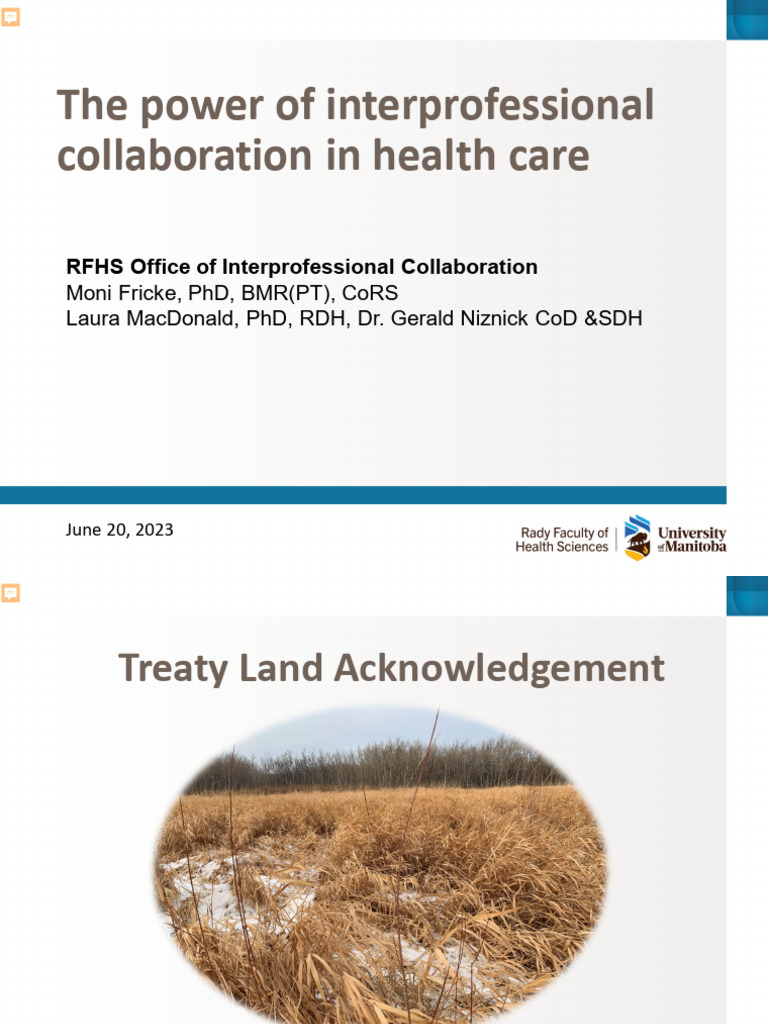 Interprofessinal Collaboration IMG Orientation - June 2023 | PDF | Health Care | Primary Care