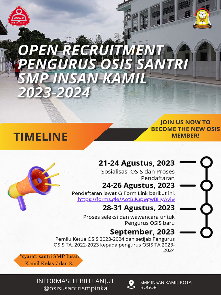 Poster Open Recruitment OSIS 2023 | PDF