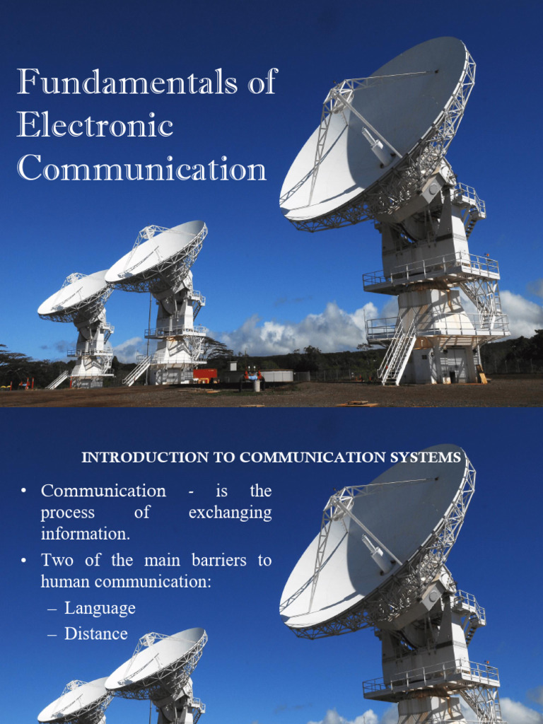 Ee - Fundamentals of Electronic Communication - Topic I | PDF | Bandwidth (Signal Processing ...