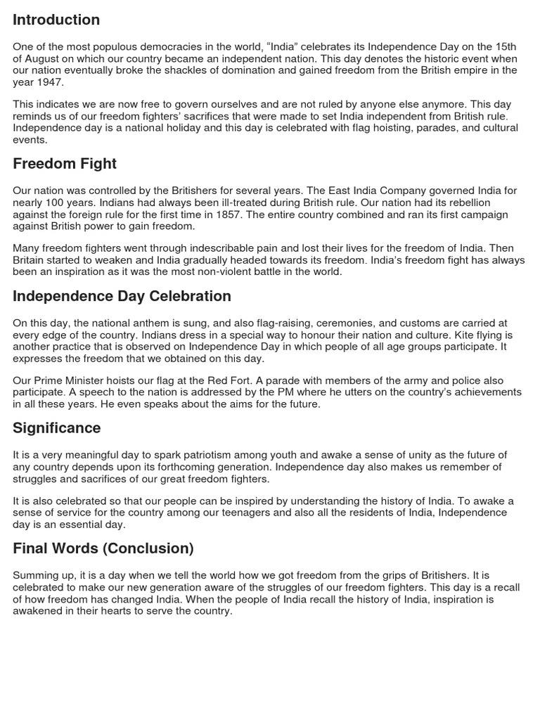 Independence Day 2 | PDF | Flag Independence Day 2 | PDF | Flag