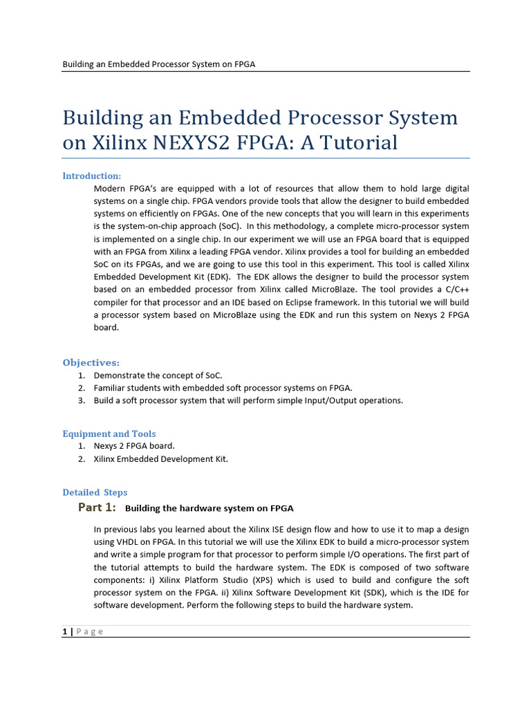 Tutorial Mblaze (2735) | PDF | Field Programmable Gate Array | Computer File