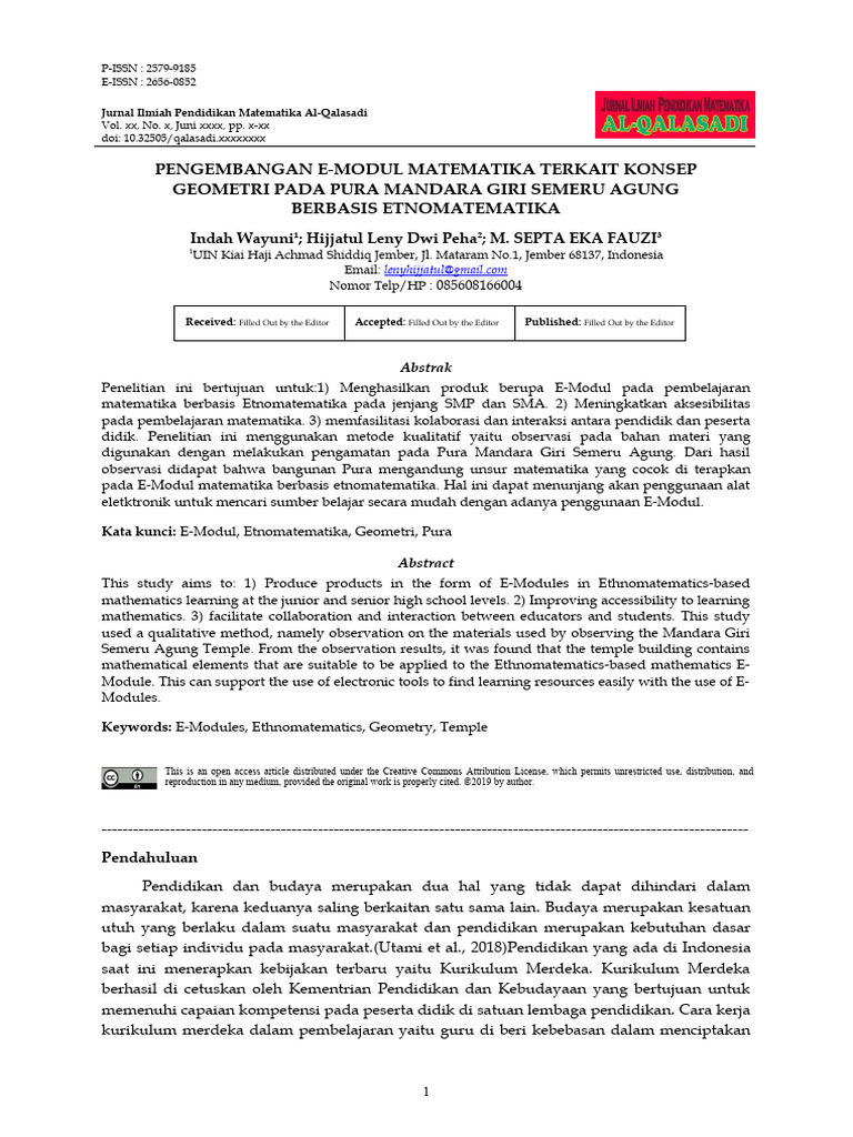 Artikel E-Modul Matematika | PDF