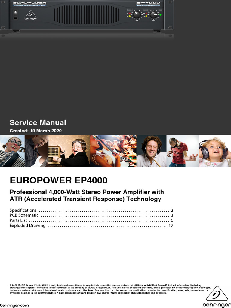 Europower Ep4000 | PDF | Electrical Connector | Loudspeaker