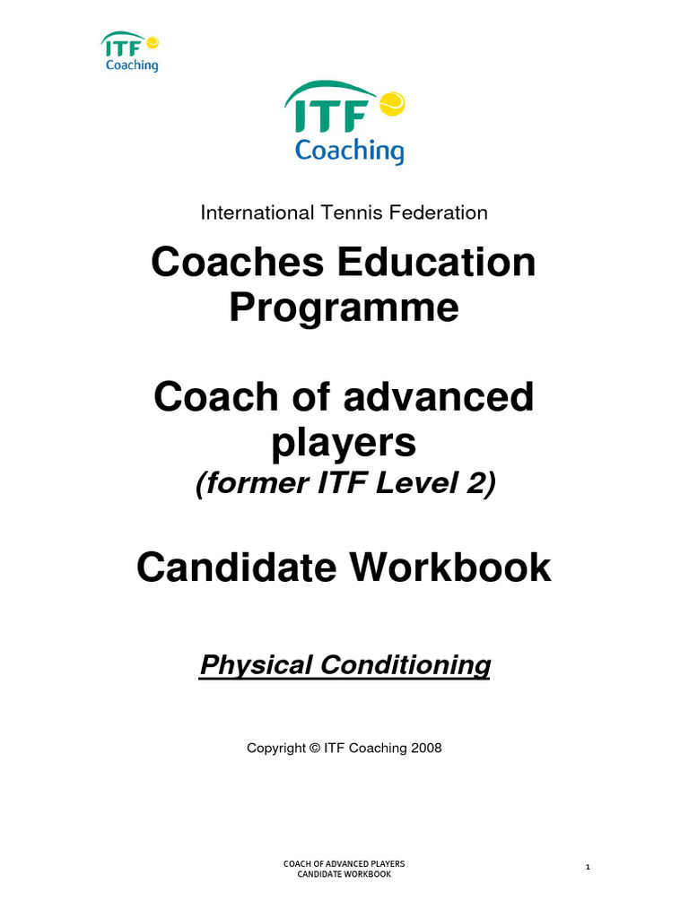 L2 Workbook 9 - Physical Conditioning | PDF | Learning | Methodology