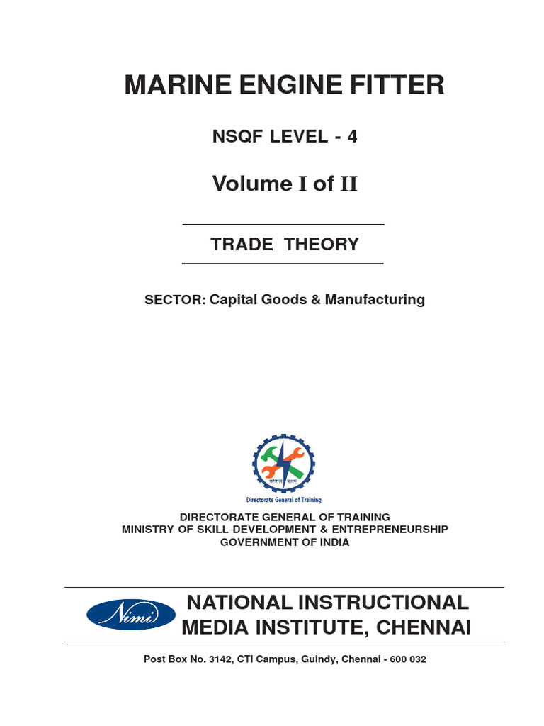 Marine Engine Fitter-Volume I of II-TT | PDF | Piston | Pipe (Fluid ...