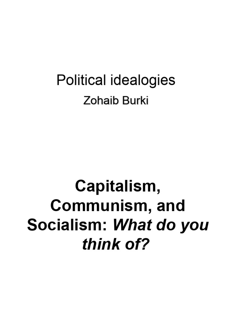 Intro To Capitalism Communism Socialism PPT FINAL | PDF | Capitalism ...
