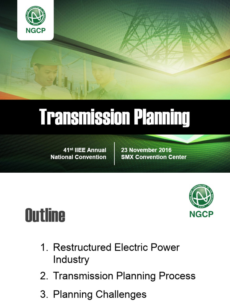 Transmission Planning Pdf Electric Power Transmission Electrical Grid