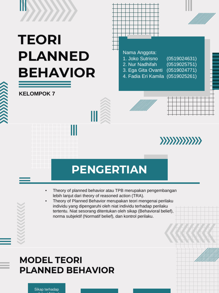 Kelompok 7 Teori Planned Behavior-1 | PDF