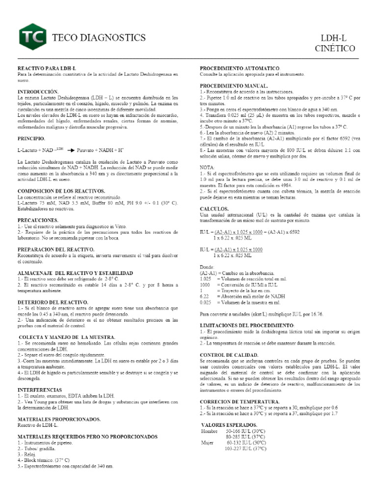 Teco Diagnostics | PDF