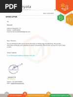 Relieving Letter Tech Mahindra | PDF