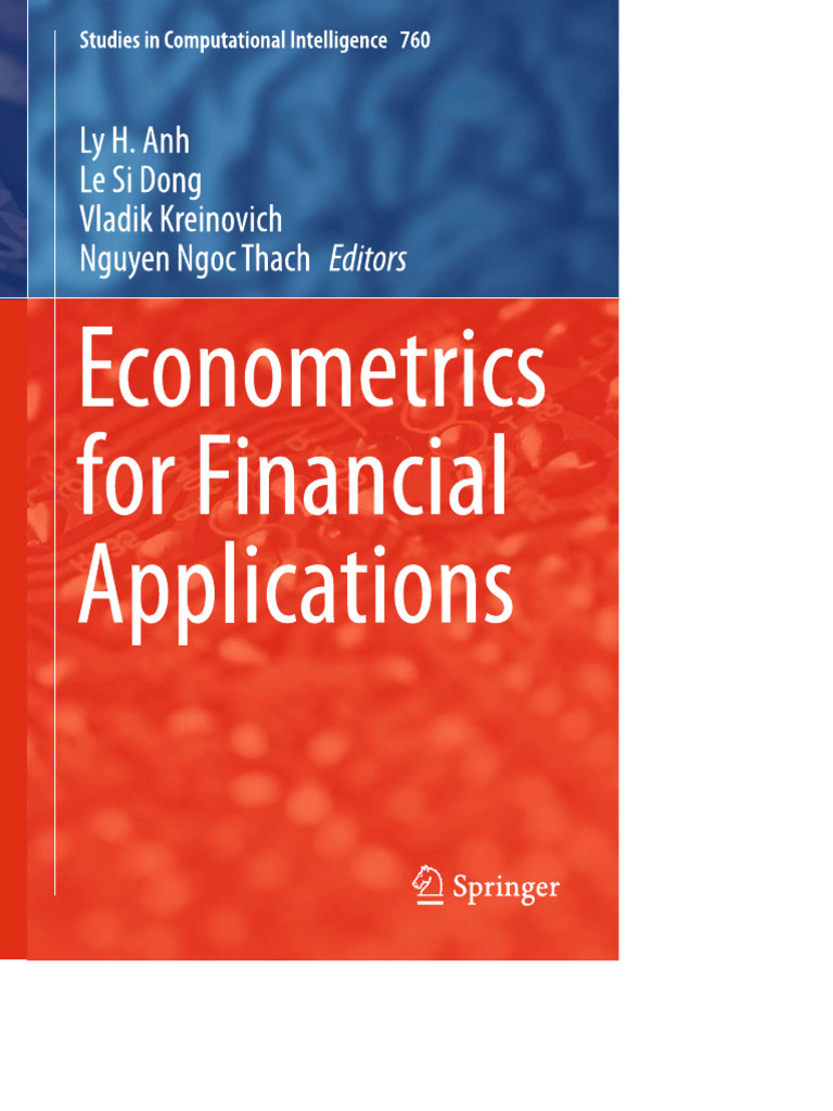 Econometrics For Financial Applications | PDF