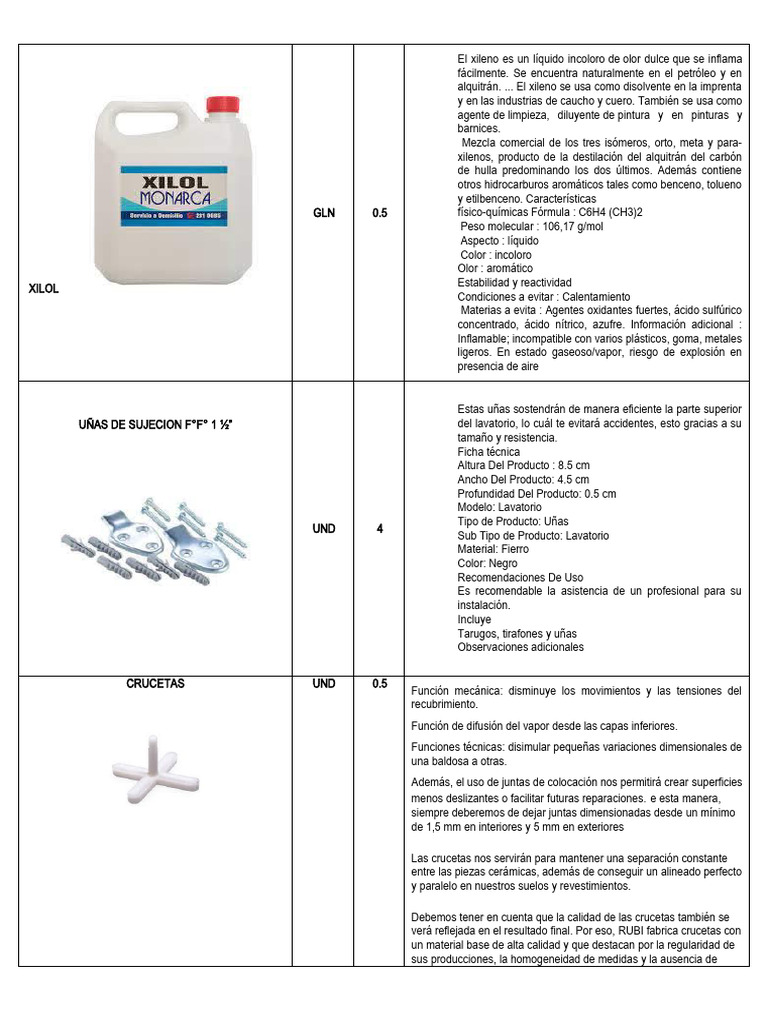 XILOL | PDF | Benceno | Compuestos químicos