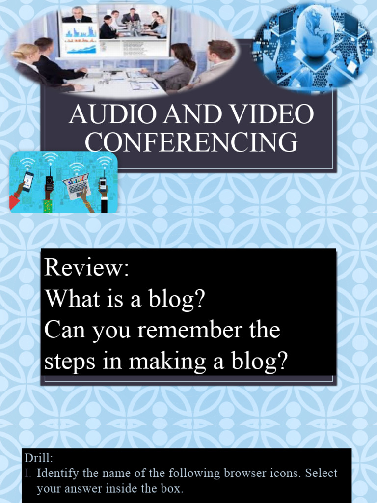 Audio and Video Conferencing | PDF | Videotelephony | Internet