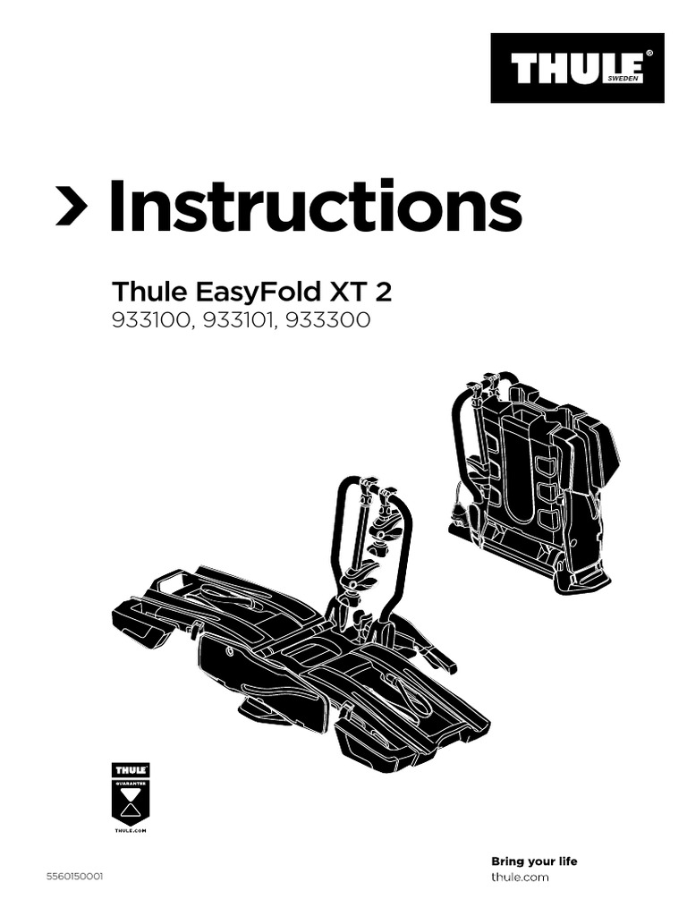 Thule EasyFold XT 2 933100 933101 933300 5560150001 | PDF