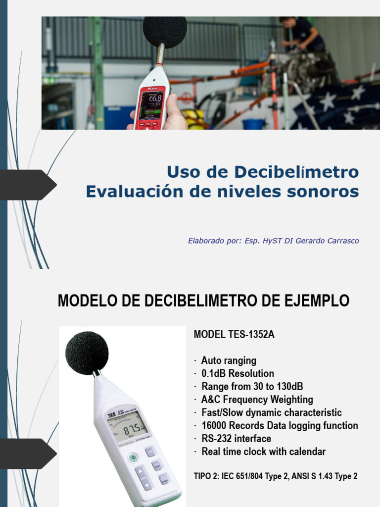 Uso y Medición con Decibelímetro | PDF | Decibel | ruido