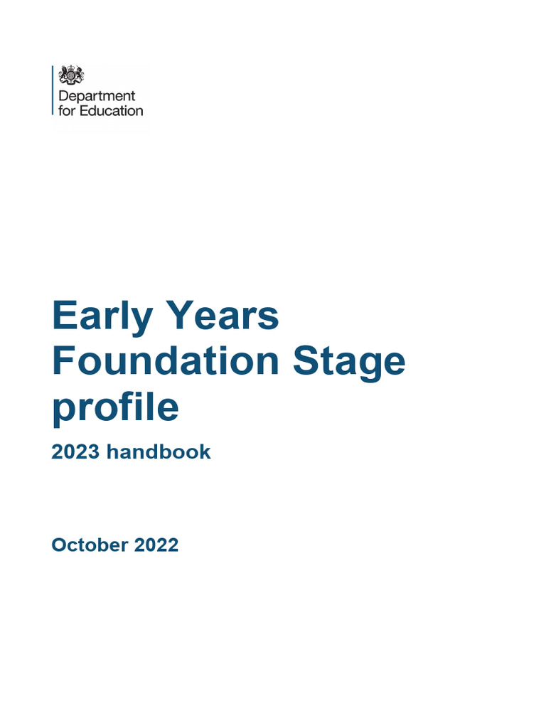 T SLT 1633711261 Early Years Foundation Stage Profile 2023 Handbook ...