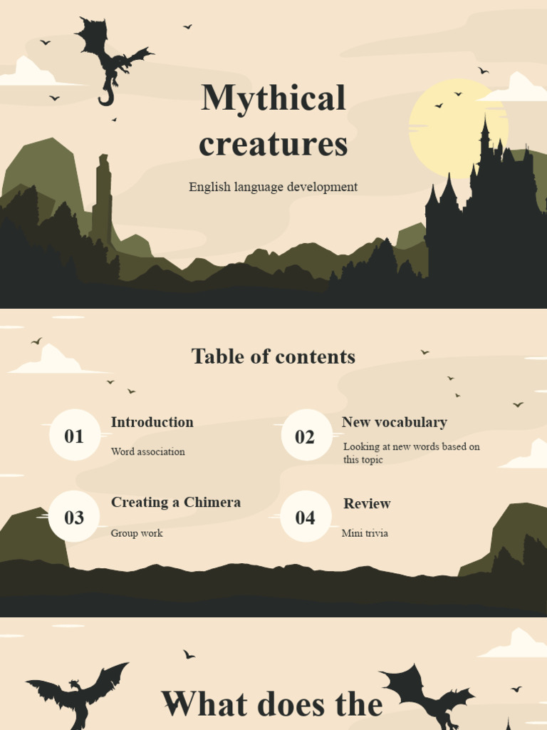 Mythical Creatures Y7 | PDF | Mythology