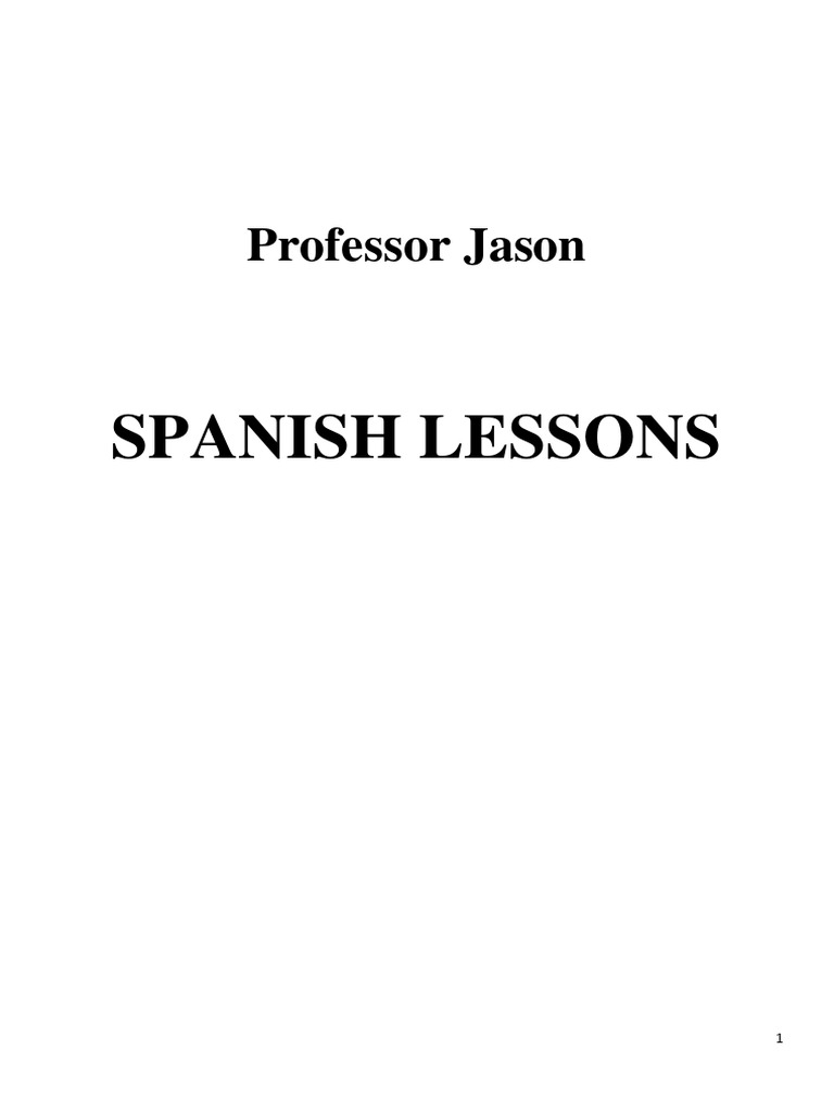 Professor Jason_Spanish lessons | PDF | Comida y bebida | Alimentos