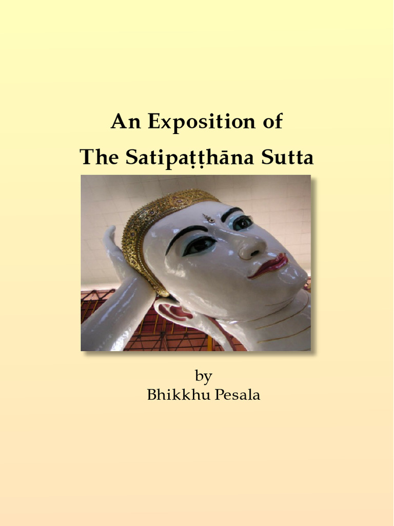 An Exposition of The Satipatthana Sutta | PDF | Sati (Buddhism) | Noble ...