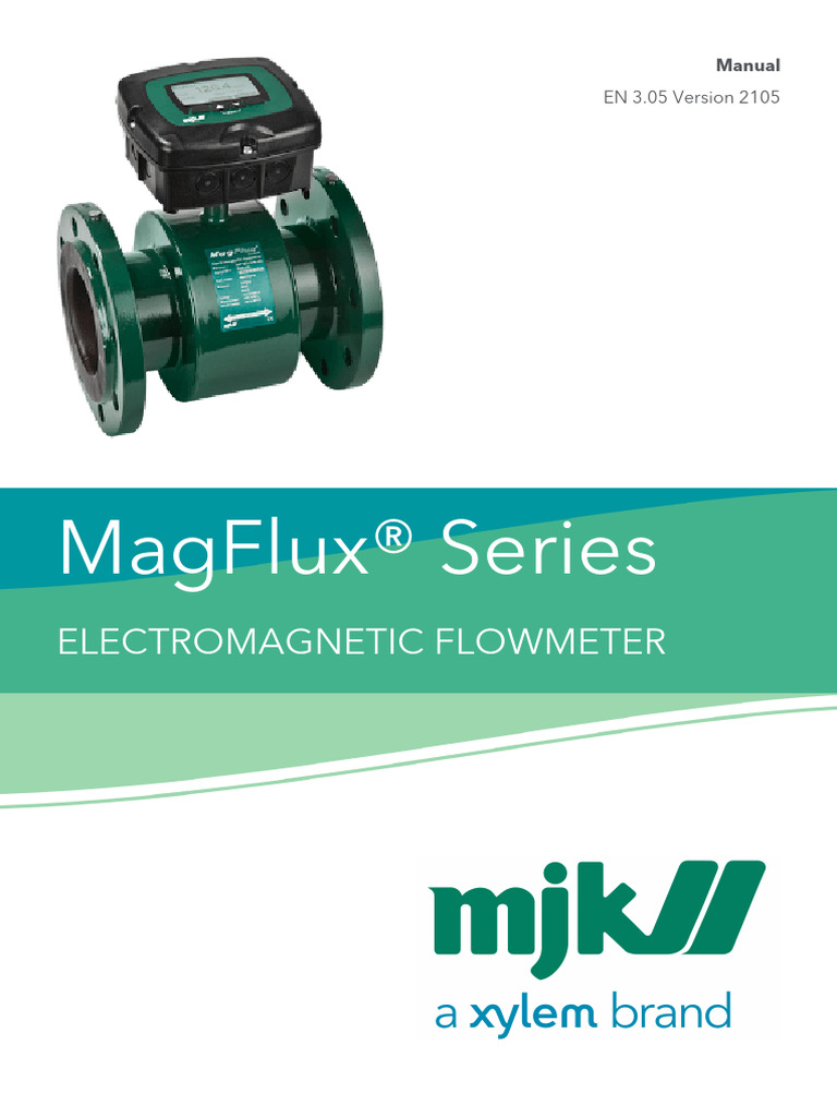 En 305 Magflux Manual 2105 | PDF | Power Supply | Flow Measurement