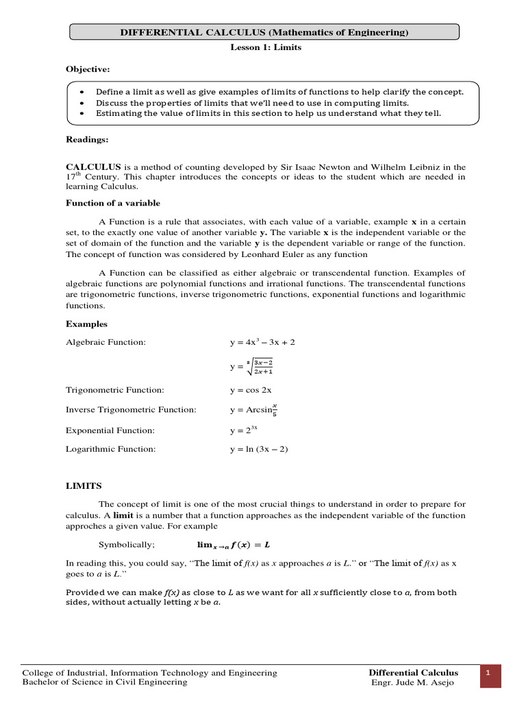 DC (Worktext 1) | PDF | Function (Mathematics) | Variable (Mathematics)