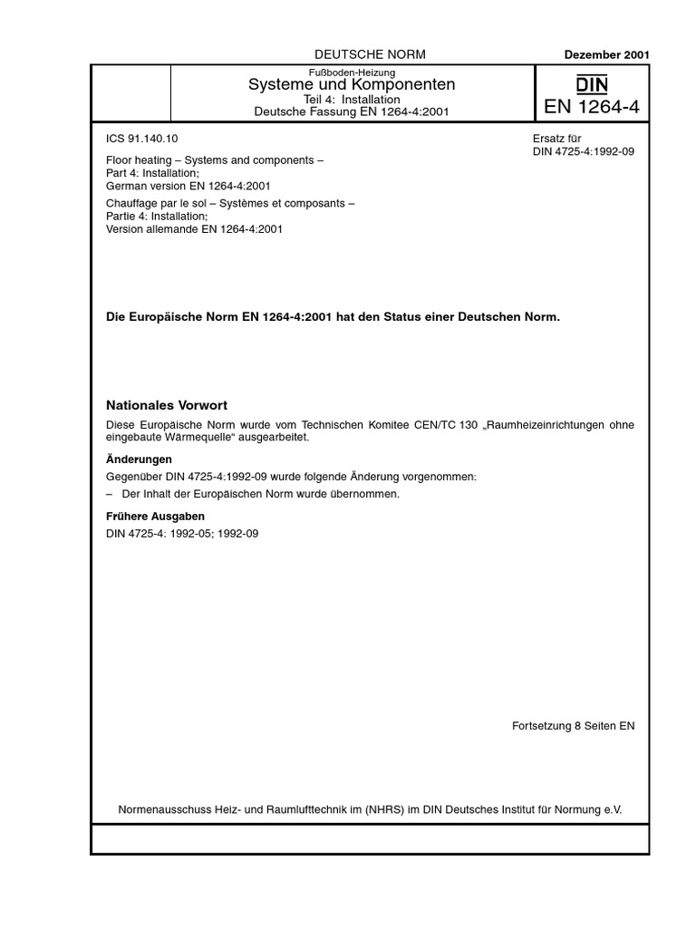 Din en 1264-4 2001-12 | PDF