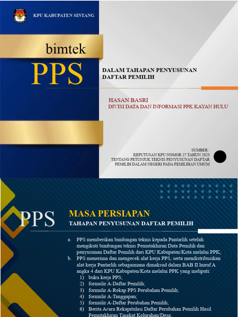 Bimtek PPS | PDF | Teknologi & Rekayasa