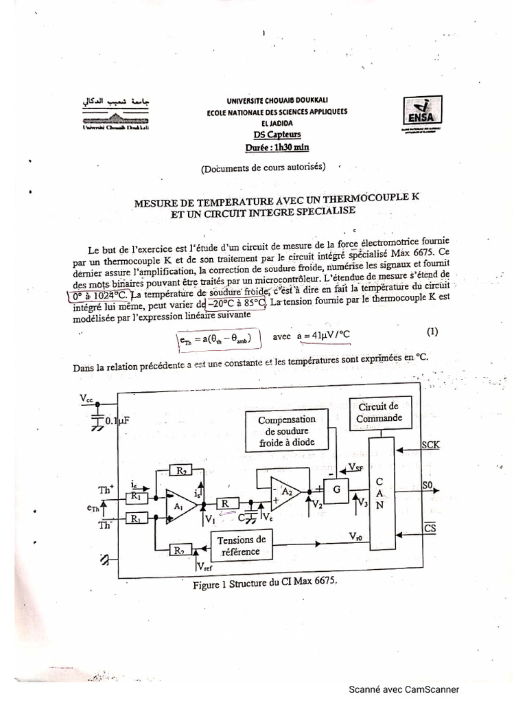 Contrôle Capteur | PDF