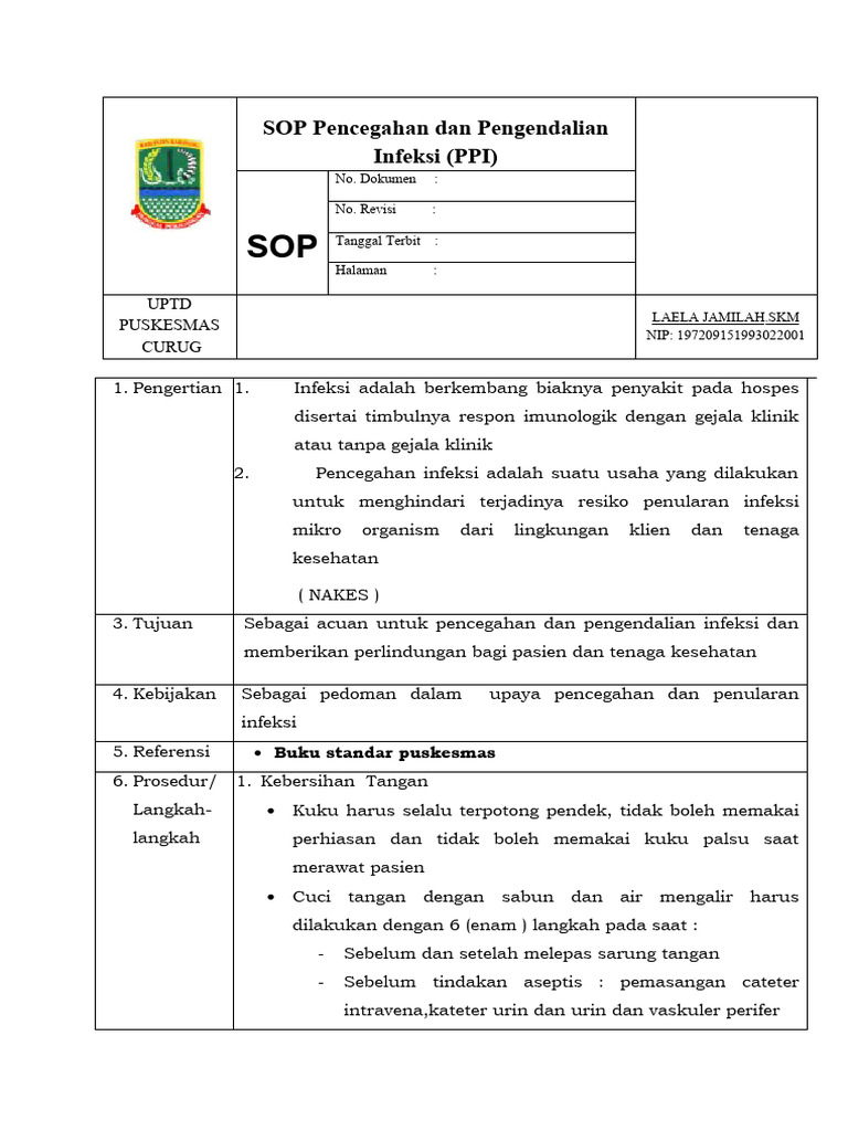 Sop Ppi | PDF