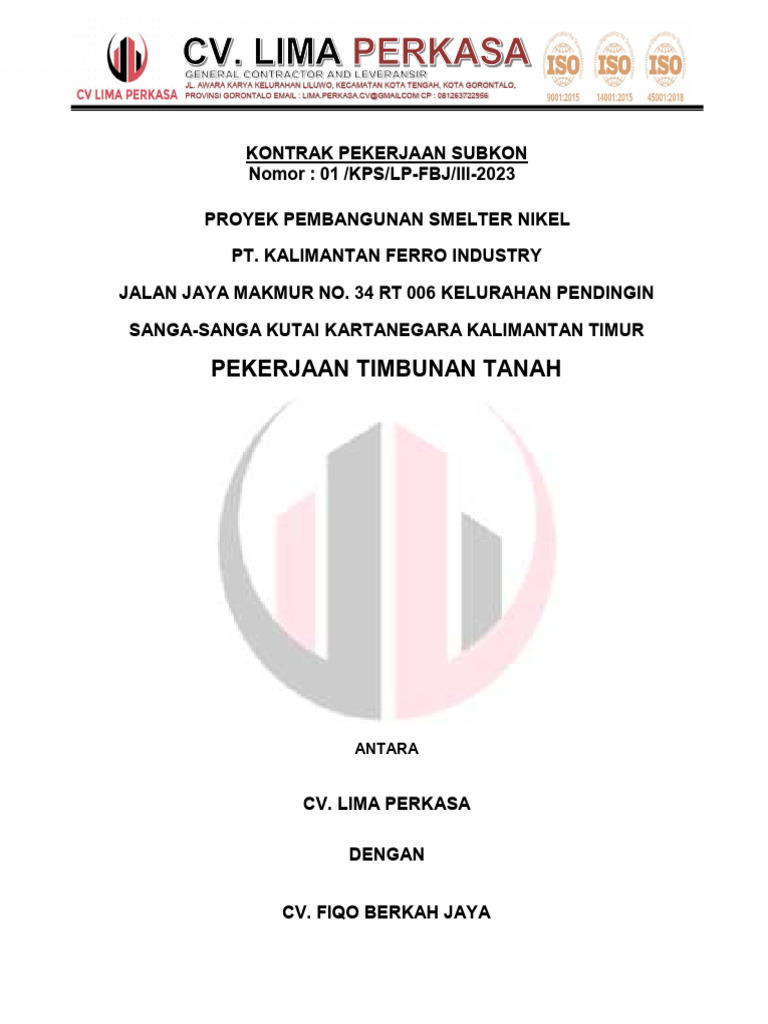 Draft Subkon LP-FBJ | PDF