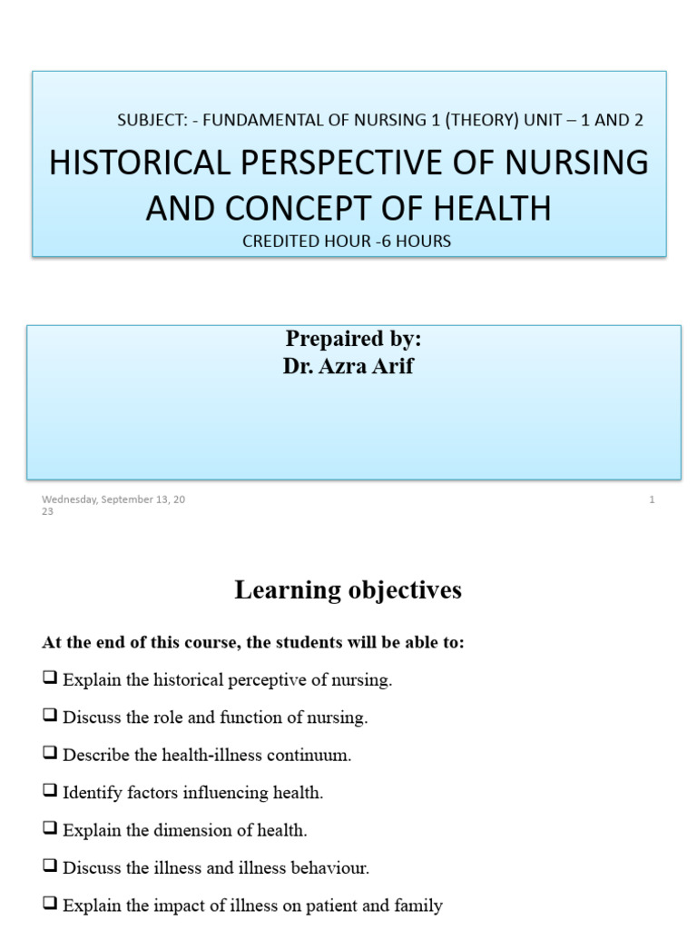 Introduction To Nursing | PDF | Nursing | Health Care