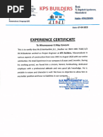 Civil Engineer Experience Certificate Format 1 | PDF