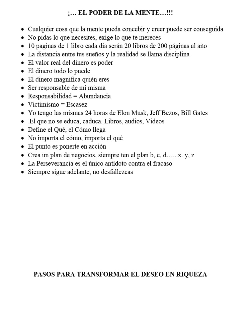 El Poder de Una Idea | PDF