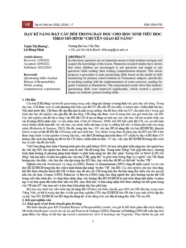 TRNH TH HNG L HNG Minh | PDF