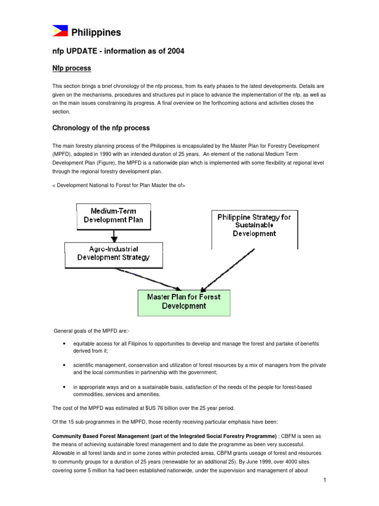Phillipines Old Info NFP UPDATE 2004 | PDF | Forestry | Forests