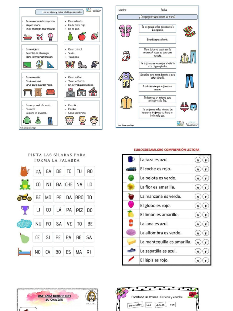 Guía 1 Refuerzo Primero Básico | PDF