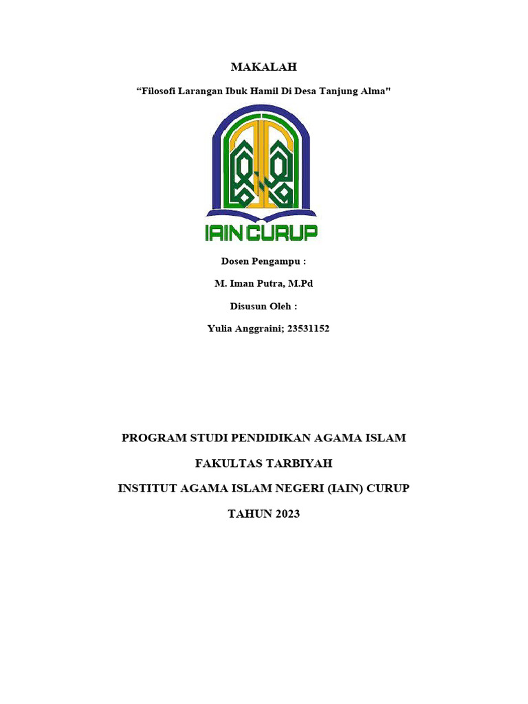 Makalah Yulia | PDF