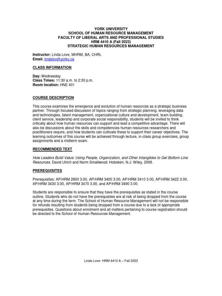 HRM 4410 - Human Resources Management - Posting | Download Free PDF ...