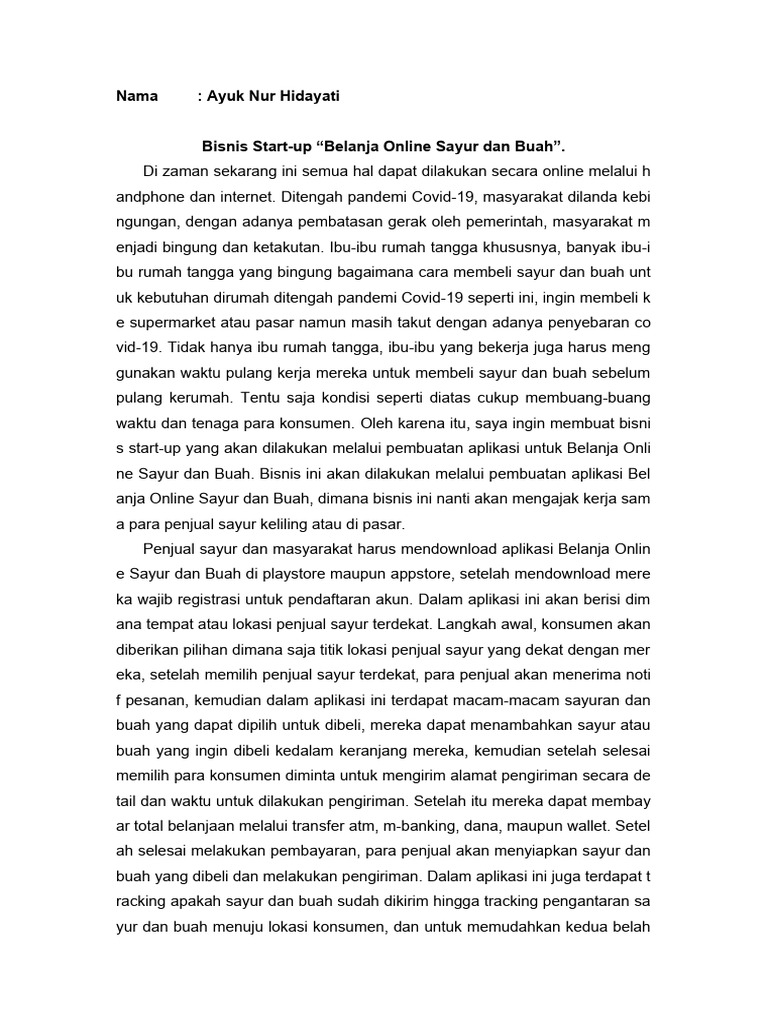 Tugas Individu 1 - Basic Marketing - Ayuk Nur Hidayati | PDF | Ilmu Sosial