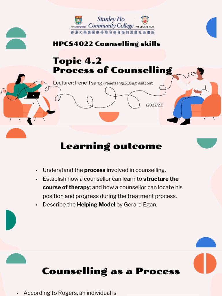 HPCS4022 CounSkills 4.2 Counseling Process Handout | PDF ...