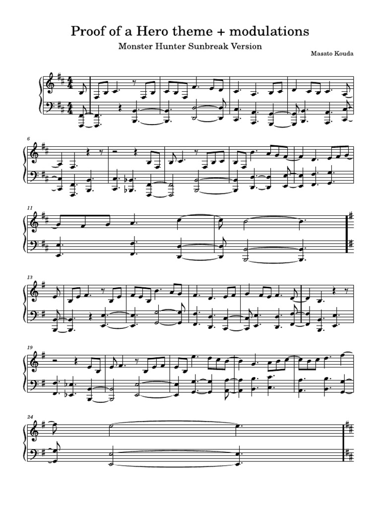 Proof of A Hero (From Monster Hunter) - Masato Kouda Proof of A Hero ...