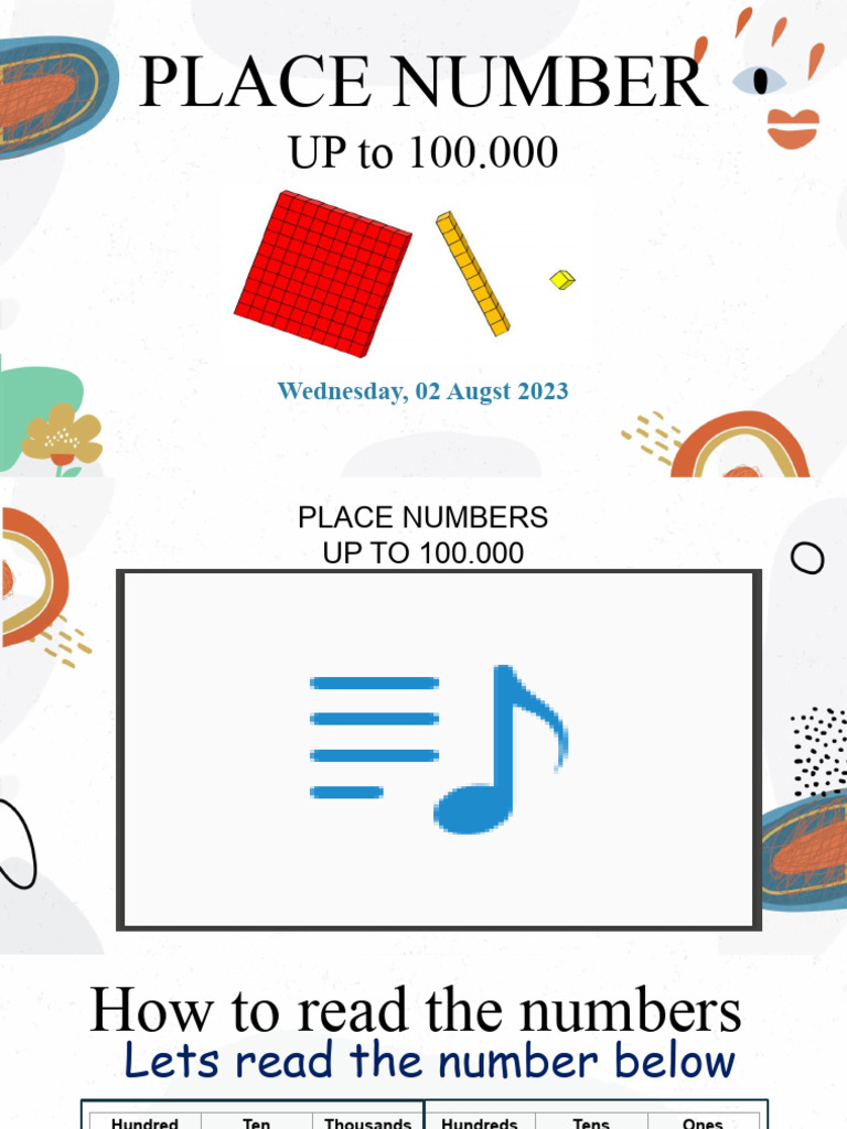 Math Place Value Numbers Up To 100.000 | PDF | Naming Conventions | Writing