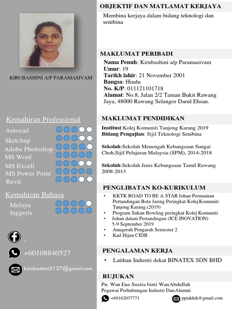 Resume Kirubashini | PDF