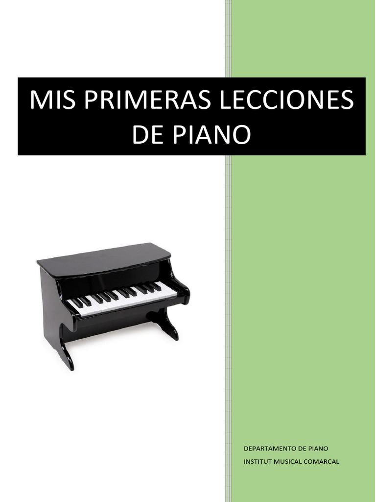 Mis Primeras Lecciones de Piano (Fb2) | PDF