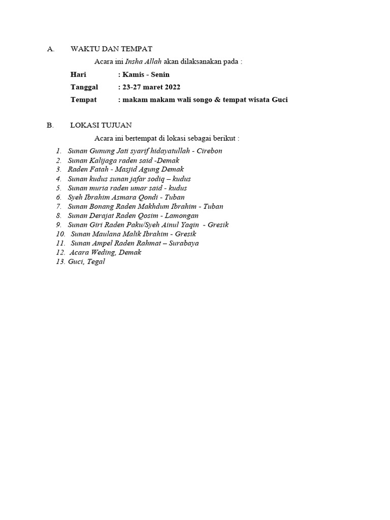 Rundown Zarkasi 2023-1 | PDF